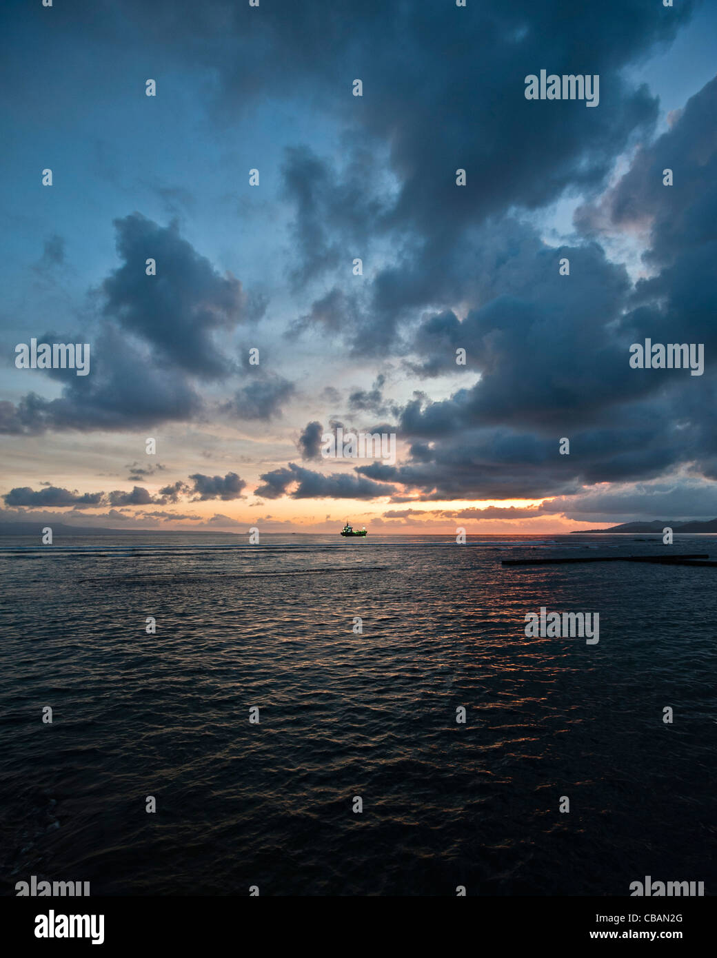 Sunset on Bali, Indonesia Stock Photo - Alamy