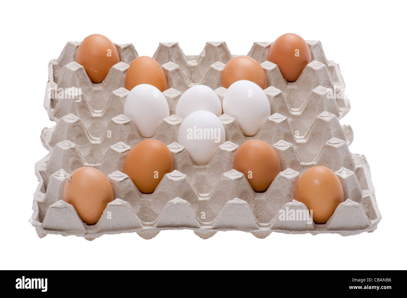 object on white - isolated egg on box Stock Photo - Alamy