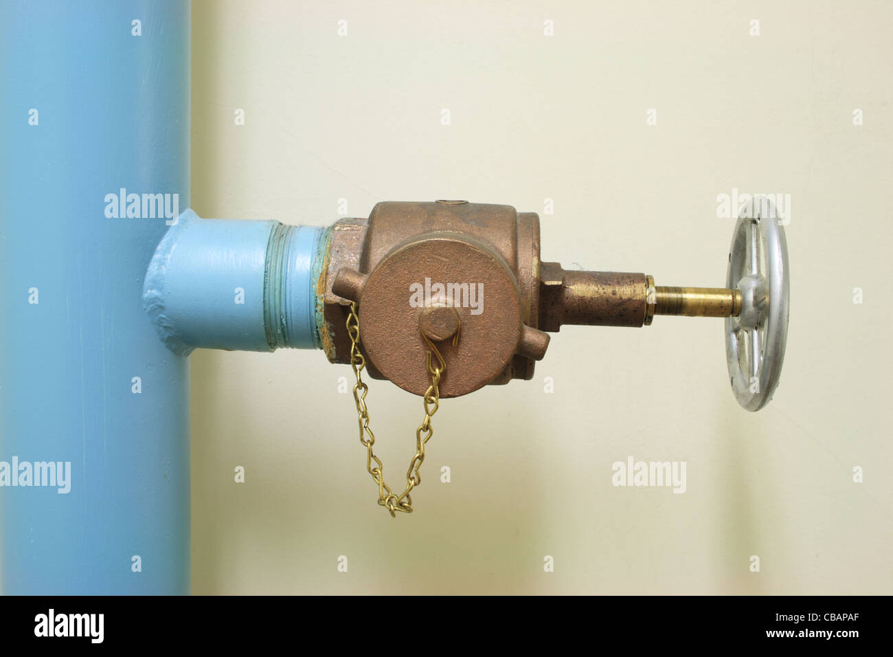 bronze water valve for fire fighting system Stock Photo - Alamy