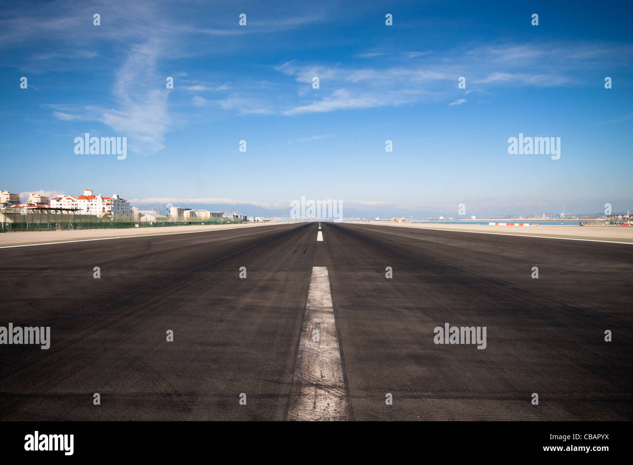 Gibraltar airport runway hi-res stock photography and images - Alamy