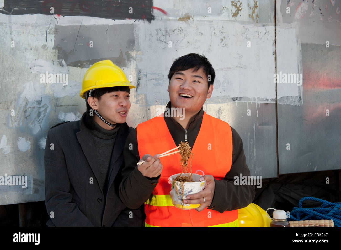 Construction worker smiles hi-res stock photography and images - Alamy