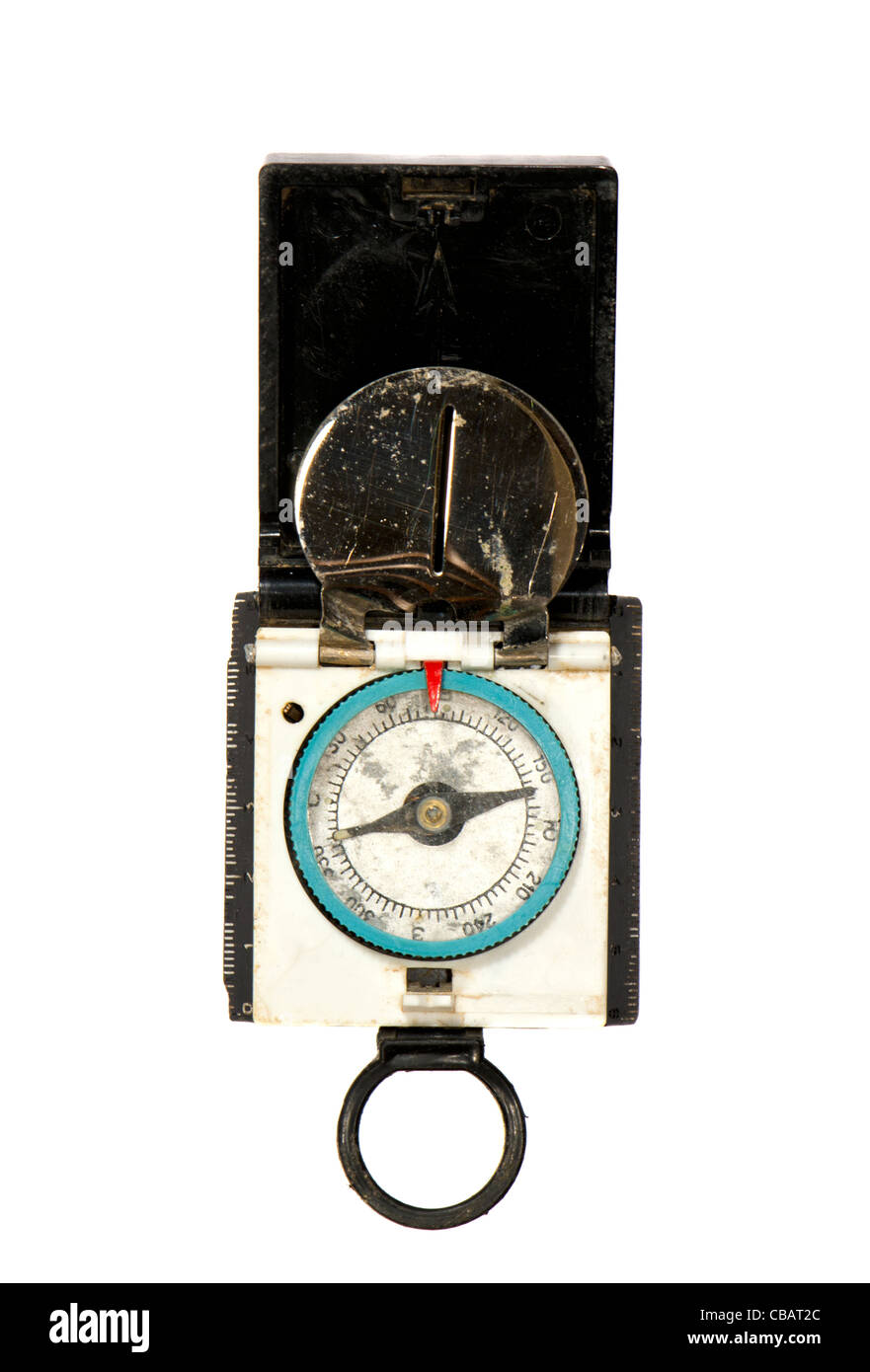 vintage and grunge compass isolated on white Stock Photo - Alamy