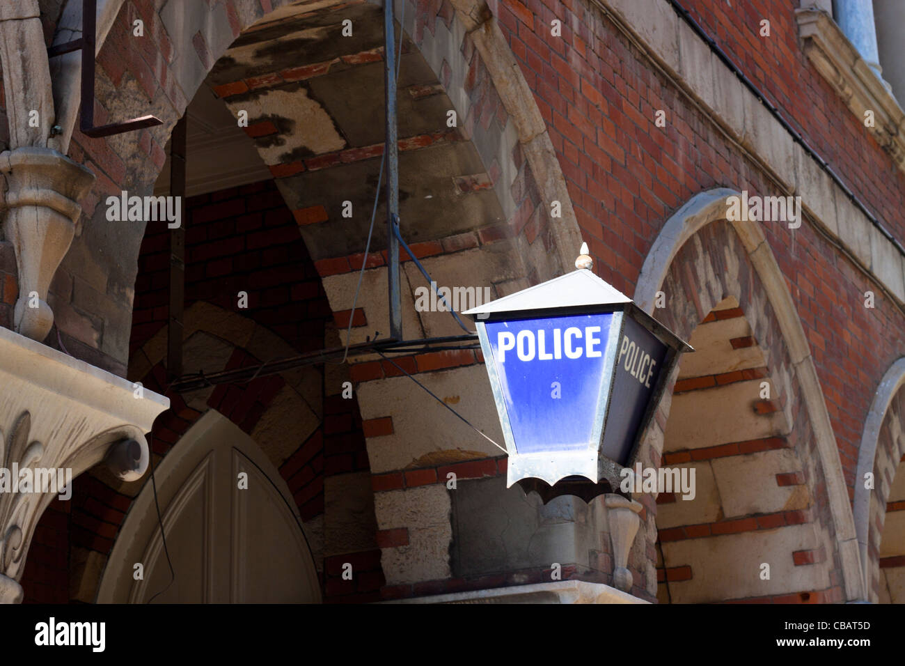 Old police station sign hi-res stock photography and images - Alamy