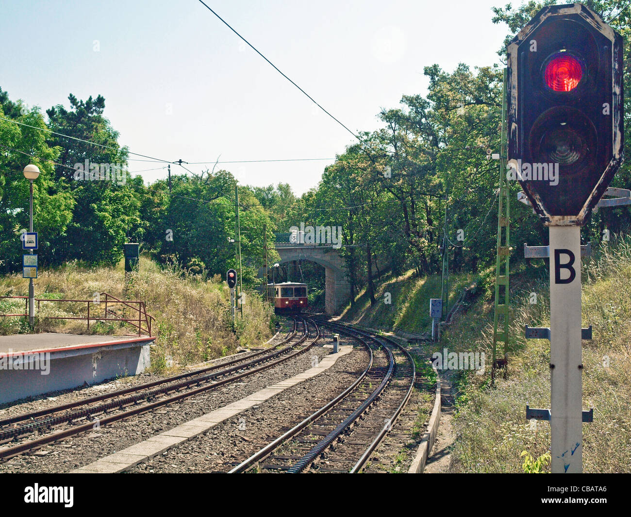 Clog Railway from Városmajor Station to Széchenyi Hill in Buda, the ...