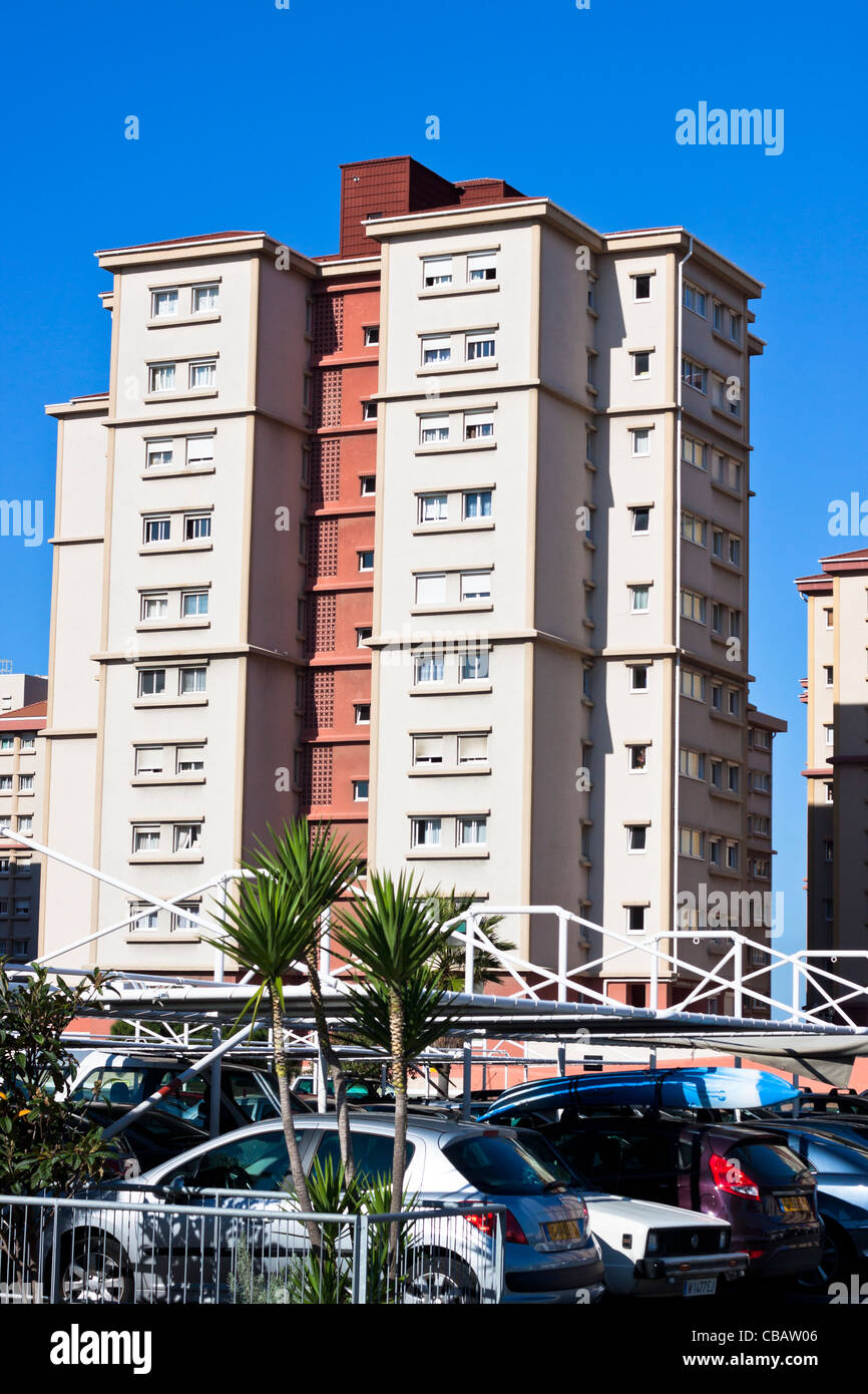 Detail of modern architecture in Gibraltar Stock Photo - Alamy