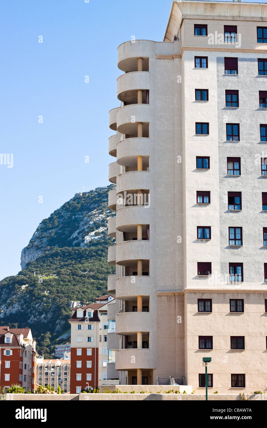 Detail of modern architecture in Gibraltar Stock Photo - Alamy