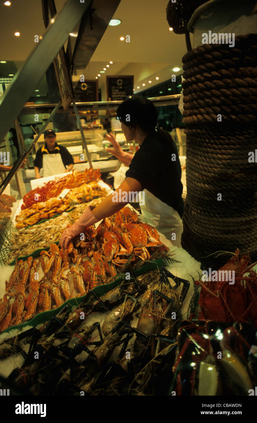 Australia, Sydney, the fish market at Pyremont sells fish from around ...