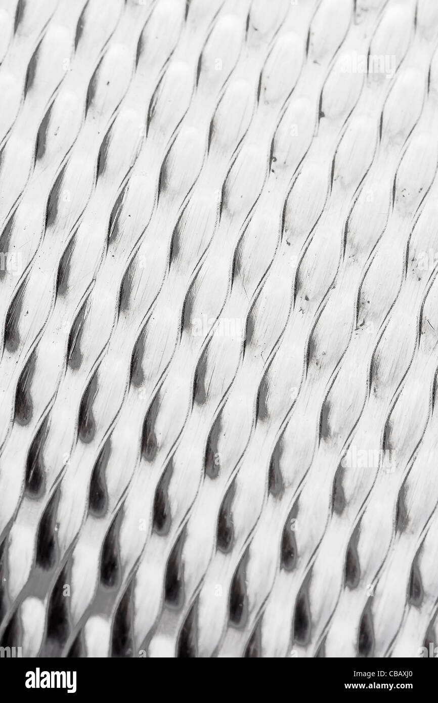 Dotted metal plate. Shiny steel Stock Photo - Alamy