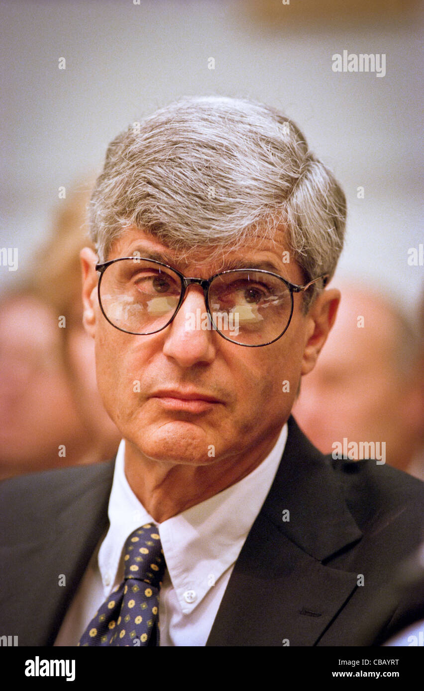 Treasury Secretary Robert Rubin during testimony in the House Banking ...