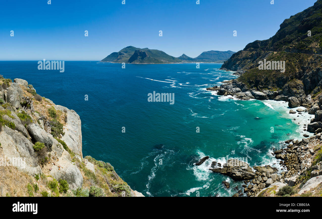Hout Bay panoramic view from Chapman's Peak Drive Western Cape South ...