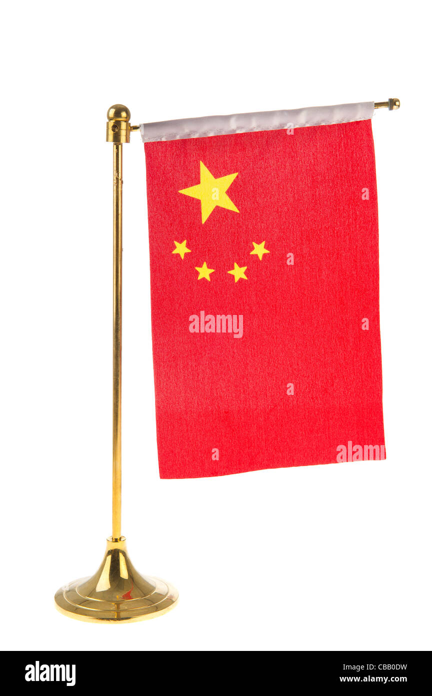 Red yellow flag hanging Cut Out Stock Images & Pictures - Alamy