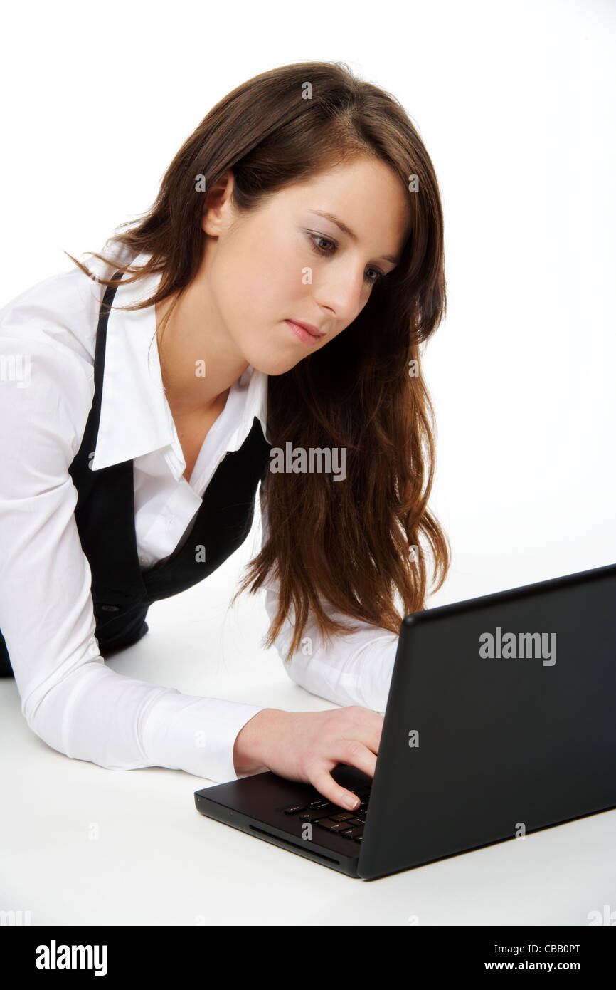 Working girl, meaning business Stock Photo - Alamy