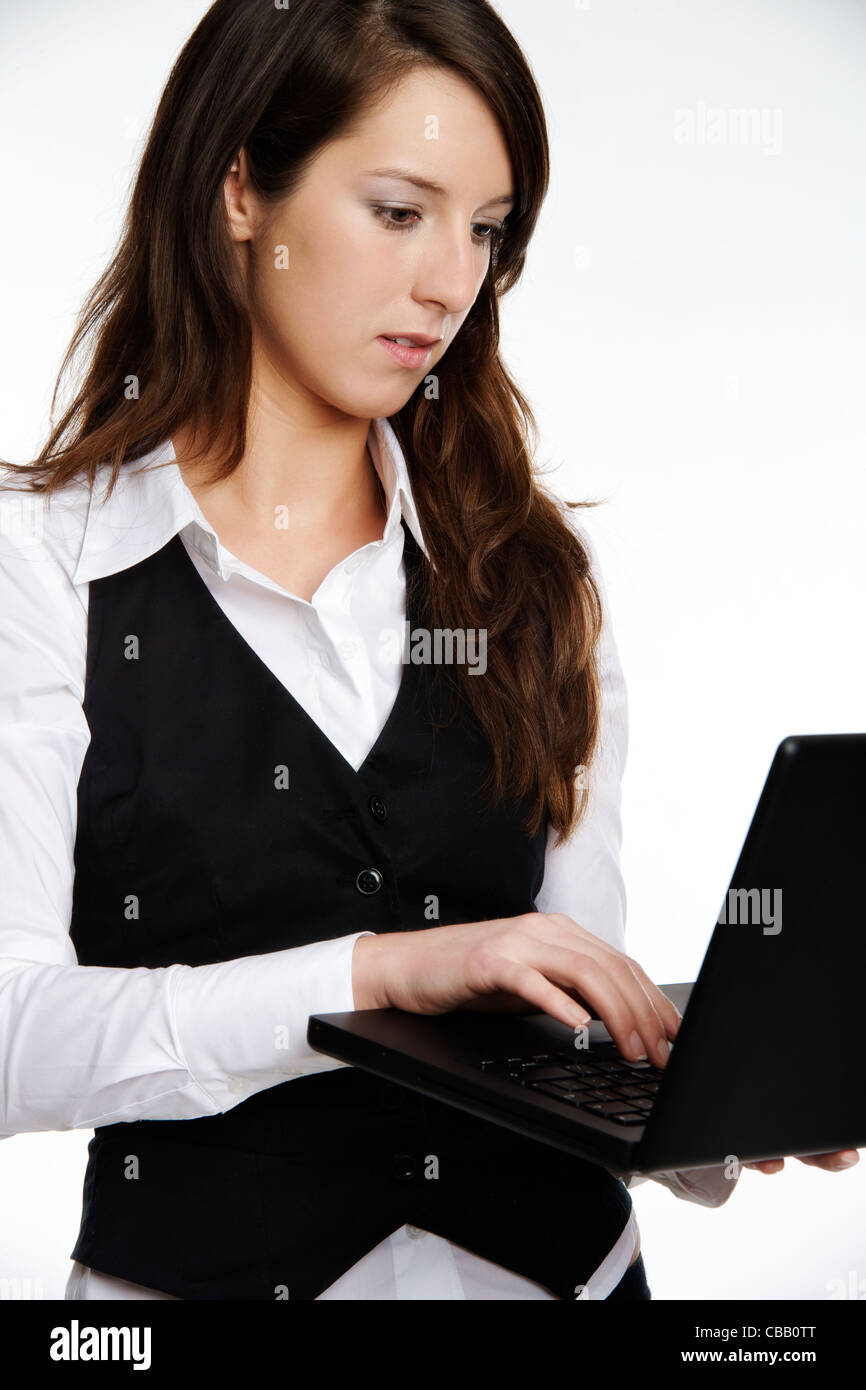 Working girl, meaning business Stock Photo - Alamy