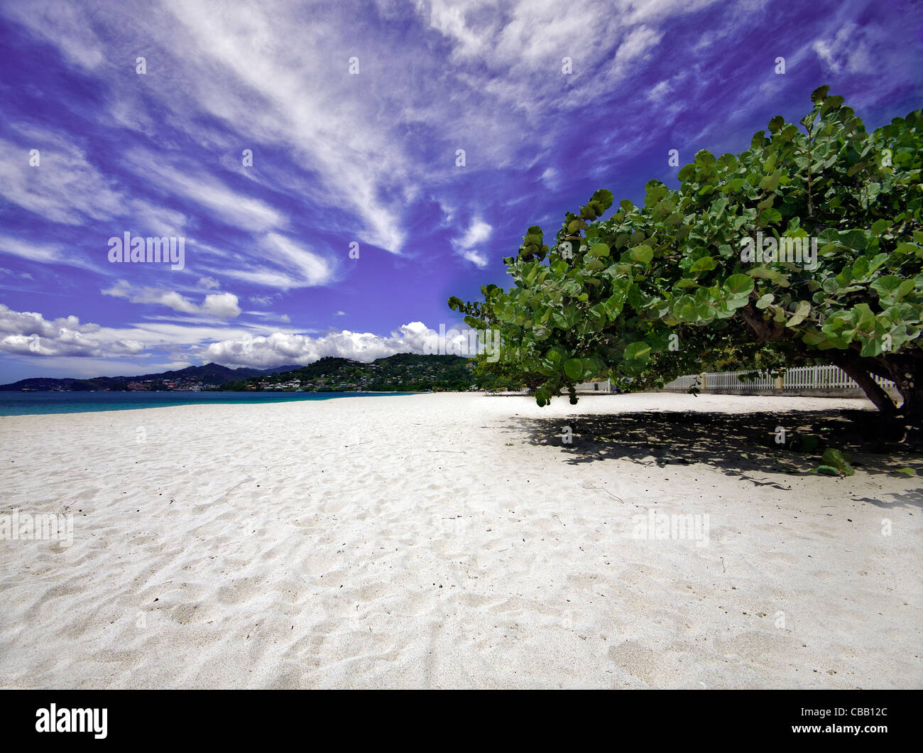 Idyllic Beach Scene Stock Photo - Alamy