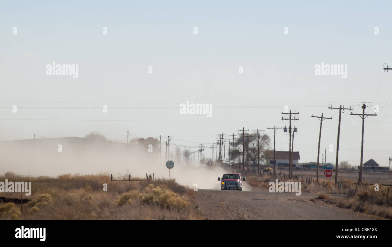 Car on the rural road in Colorado Stock Photo - Alamy