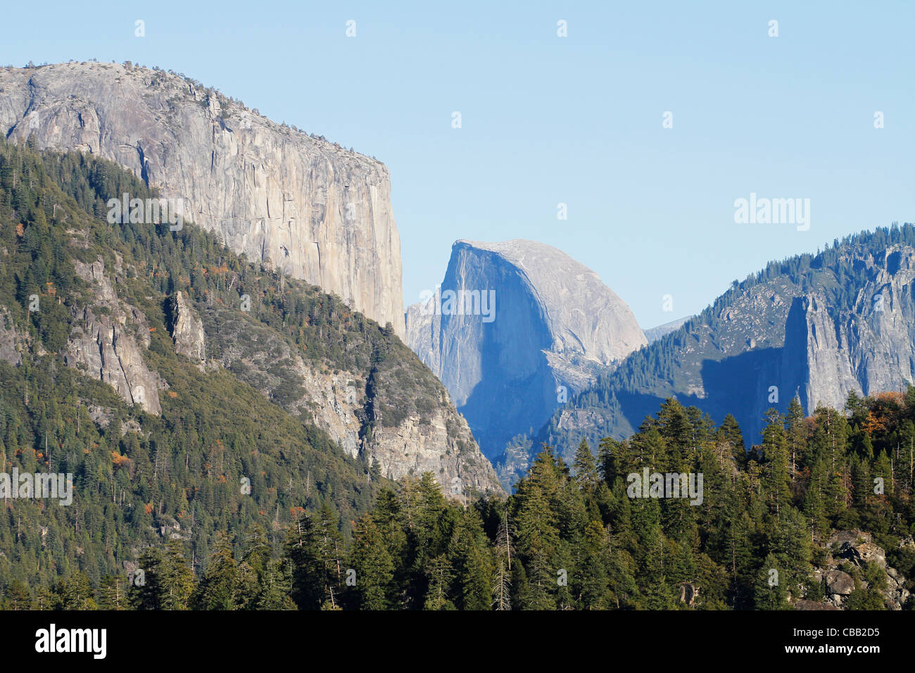 The Half Dome rock formation at the Yosemite National Park Stock Photo ...