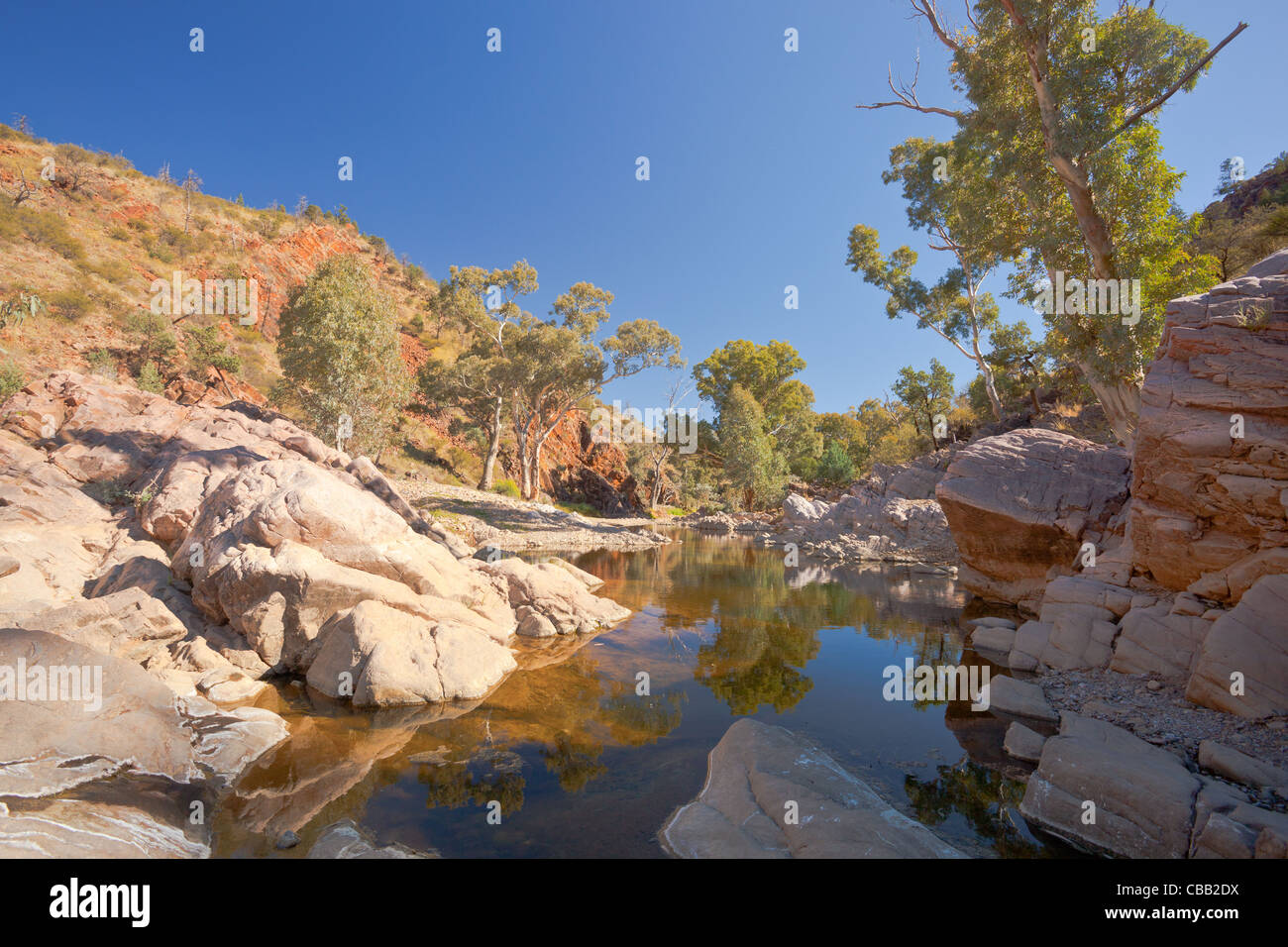 Bolla Bollana Waterhole in Arkaroola Wilderness Reserve in the northern ...