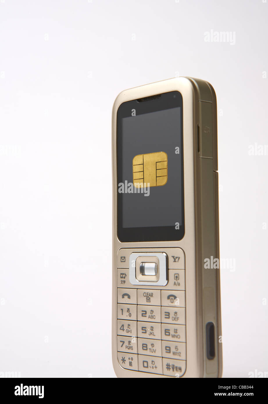 Mobile phone with IC chip Stock Photo - Alamy