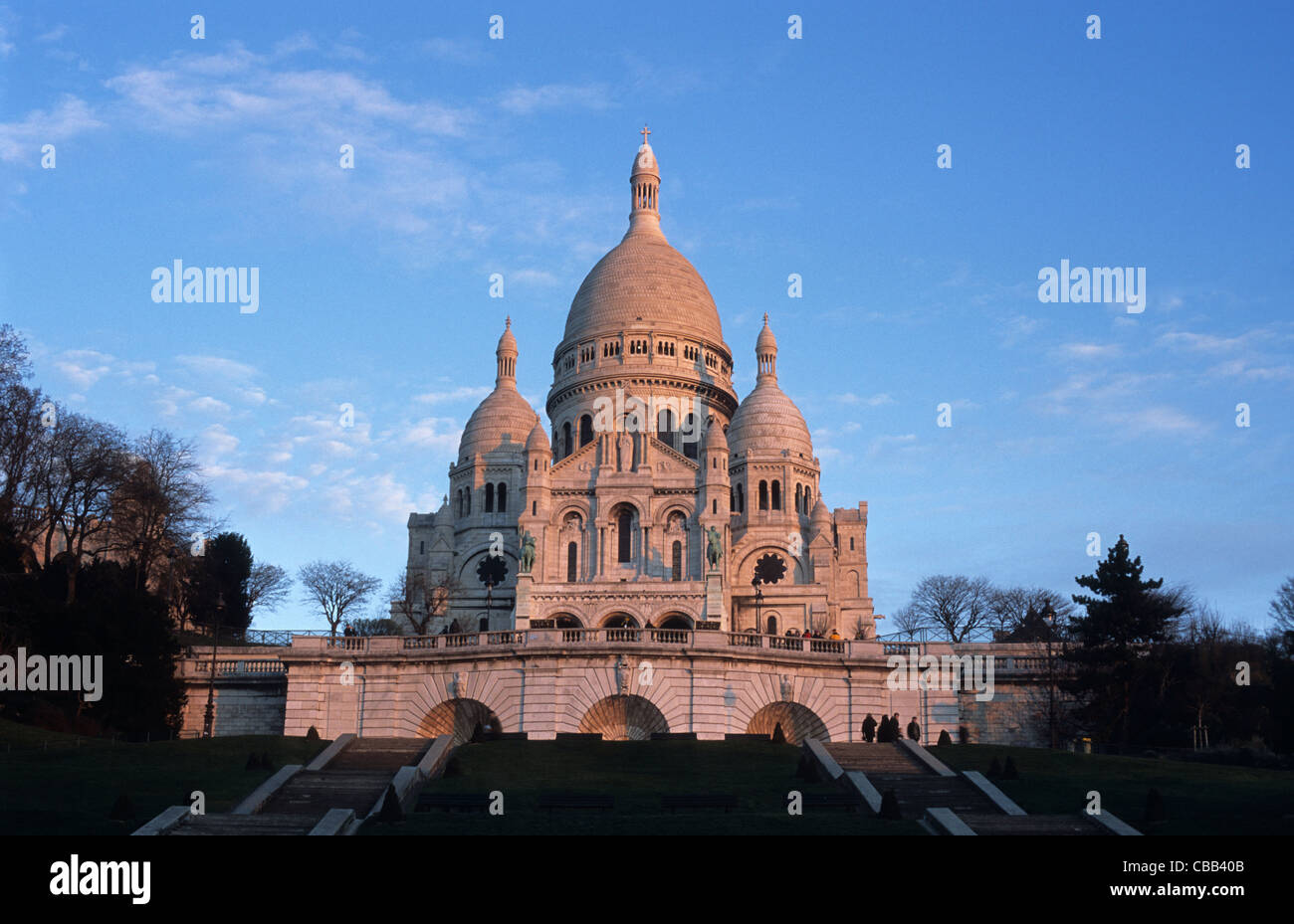 Basilica of Sacre Coeur in the morning light, Paris, France Stock Photo ...