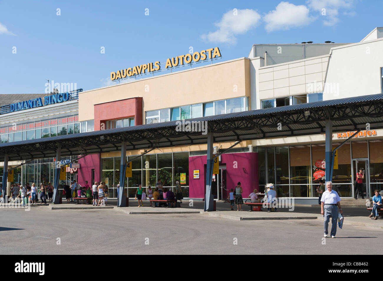 Autoosta, Bus Station, Daugavpils, Latgale, Latvia Stock Photo - Alamy