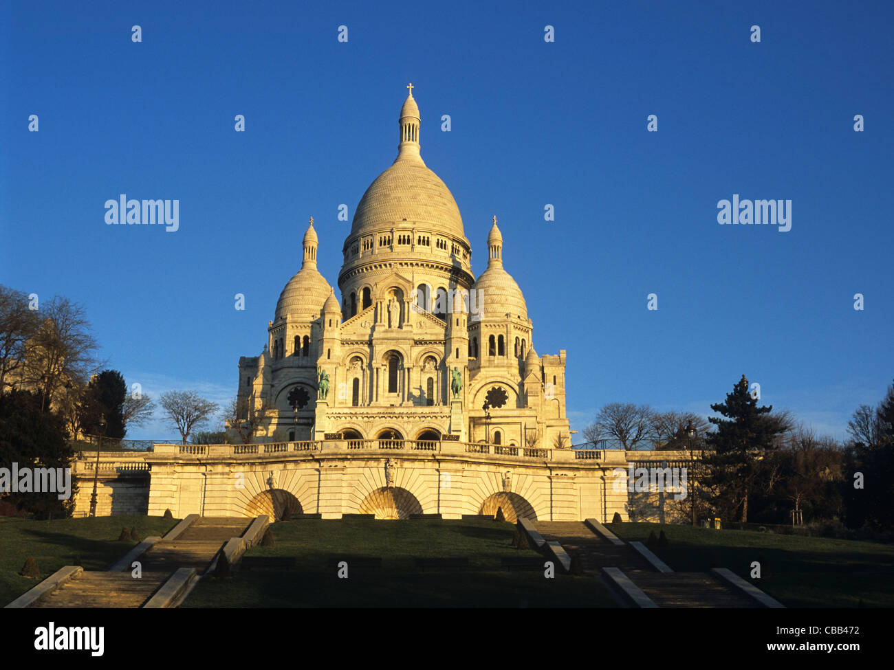 Basilica of Sacre Coeur in the morning light, Paris, France Stock Photo ...