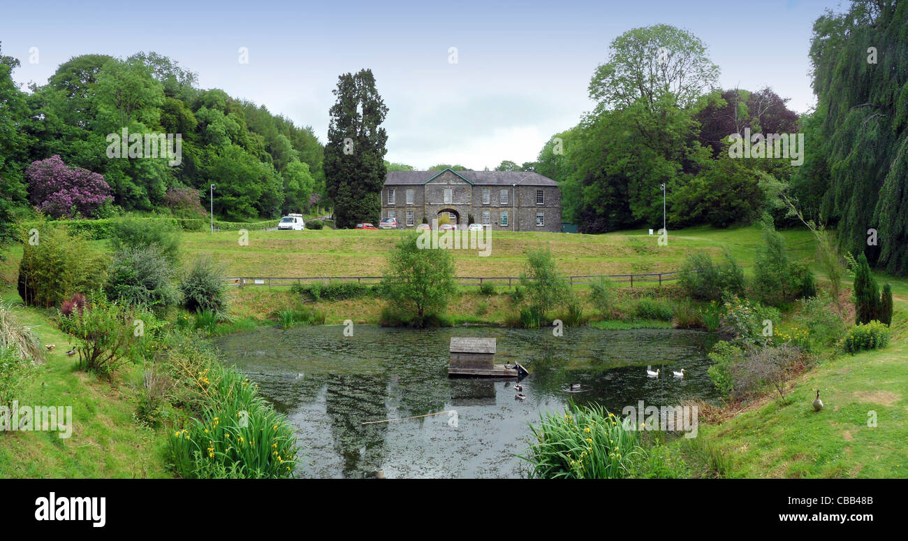The old coach house restaurant at Pantglas Hall in Carmarthenshire ...