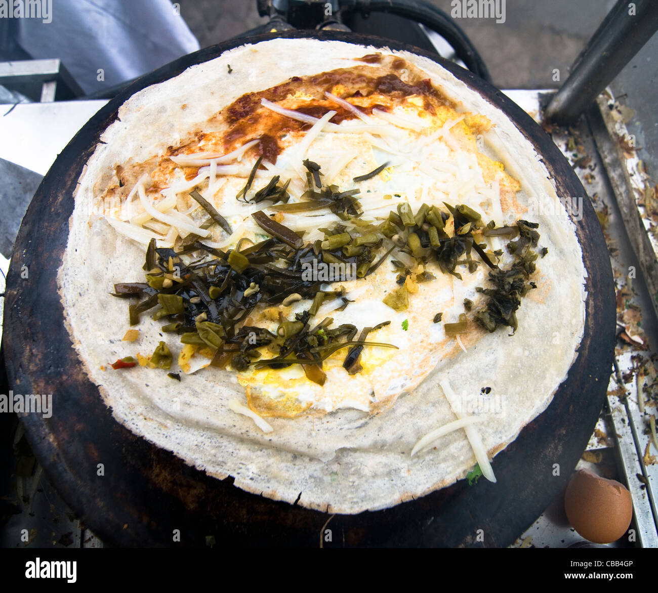 Chinese Street Food Jian Bing
