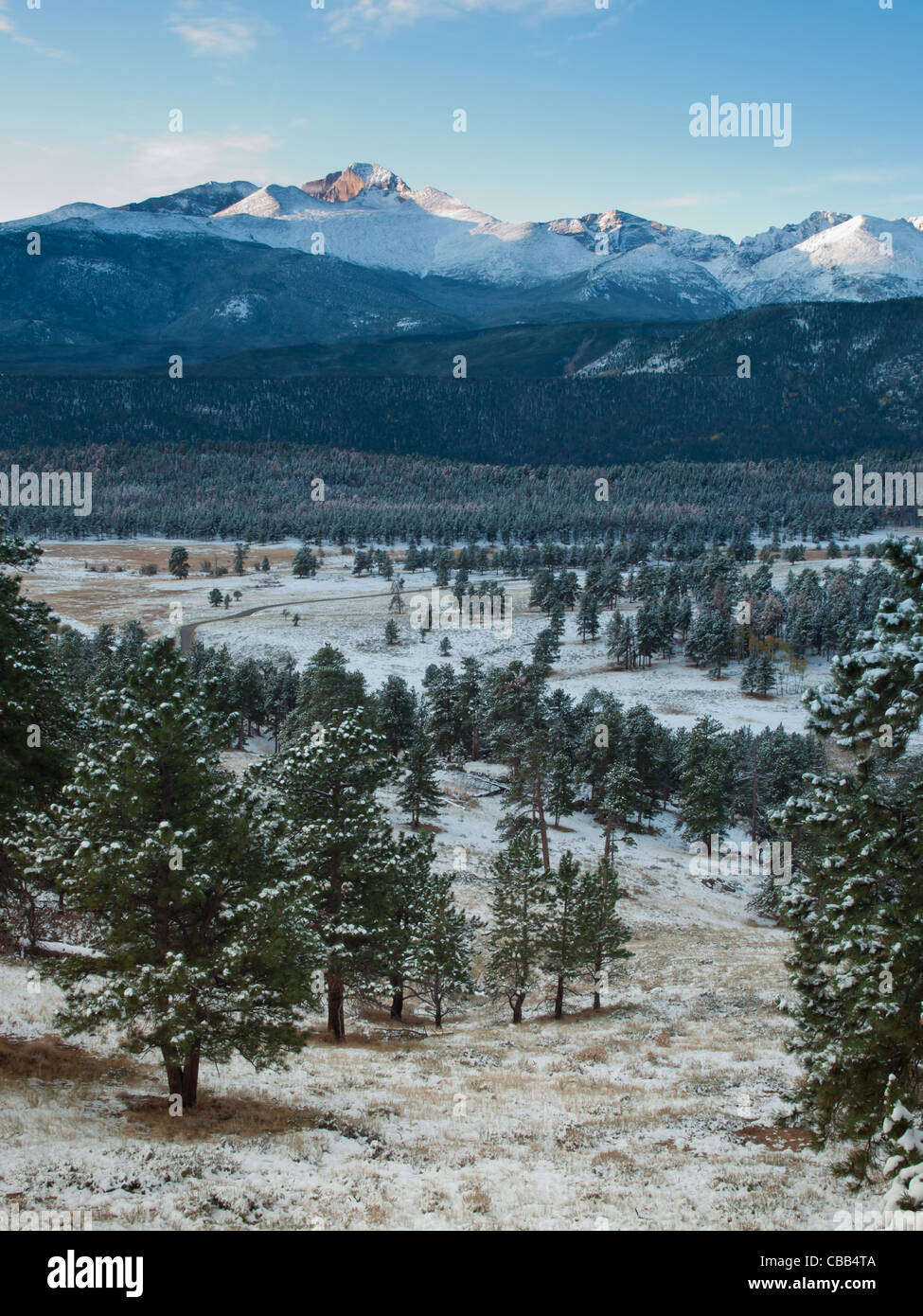 Sunrise over Rocky Mountain National Park, Colorado Stock Photo - Alamy