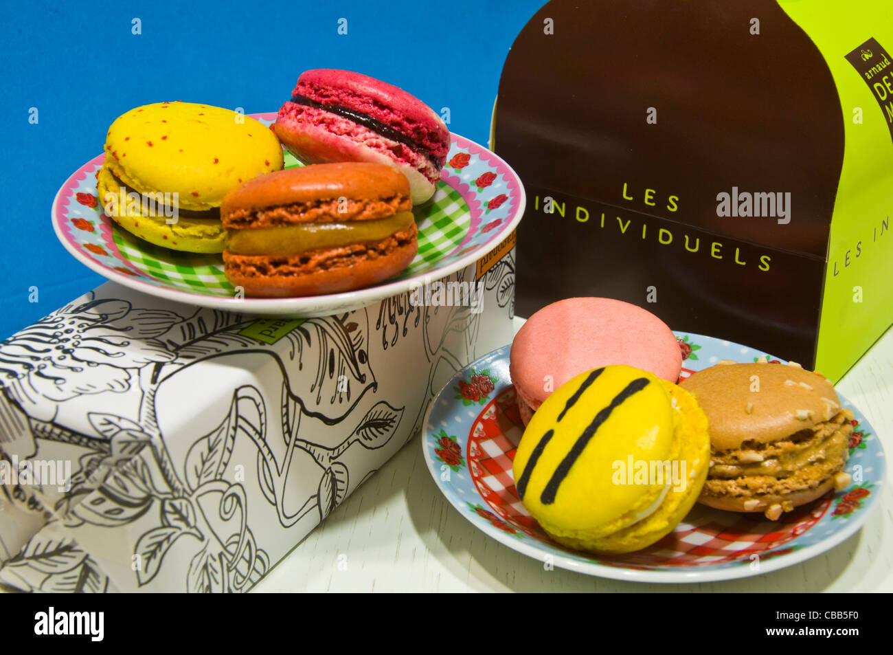 Laduree Paris Parisian macarons French Stock Photo - Alamy