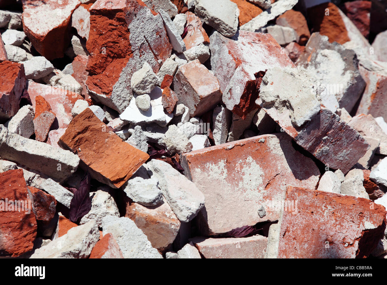 close up of an old pile of bricks Stock Photo - Alamy
