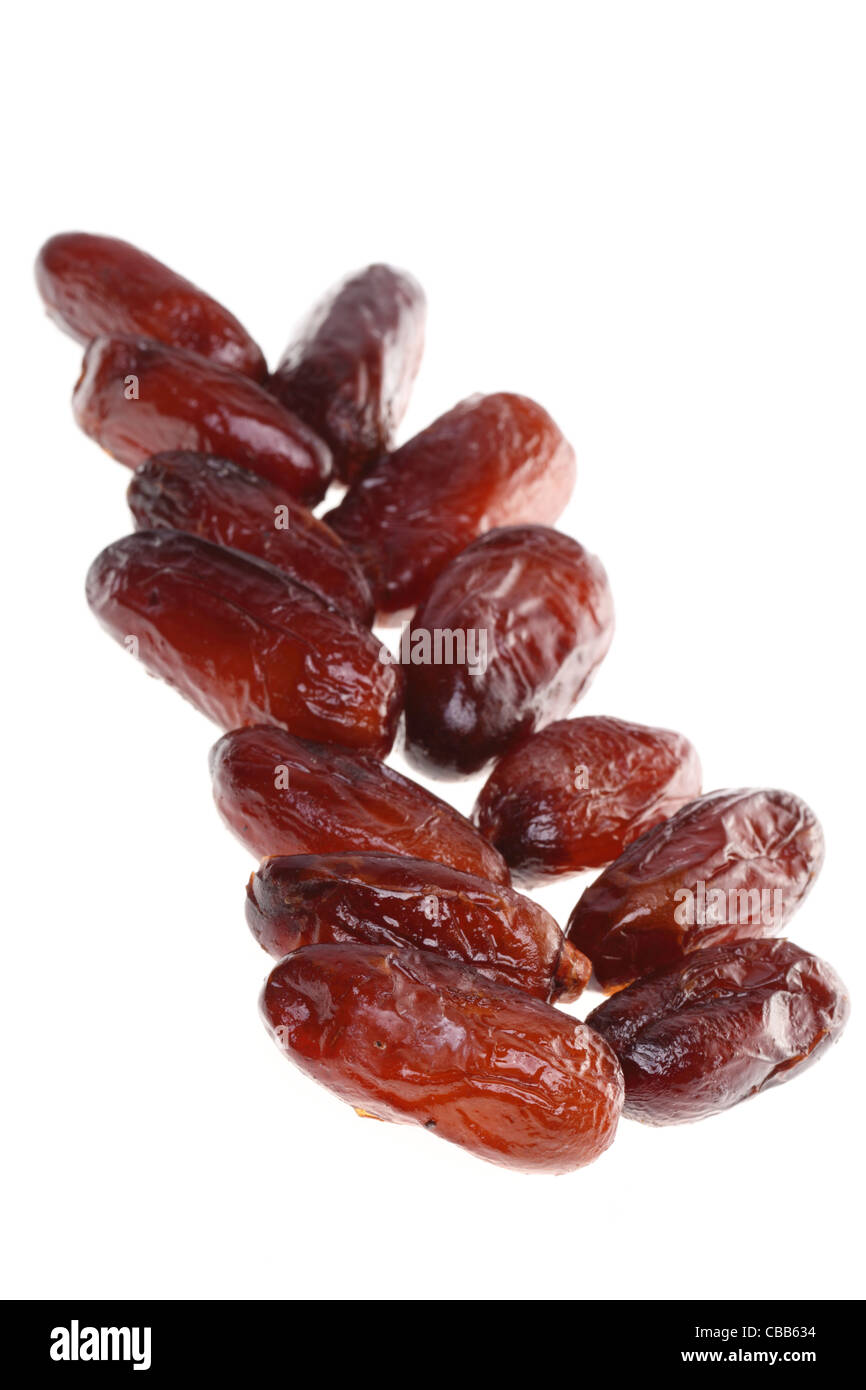Dried date fruits isolated on white background Stock Photo - Alamy