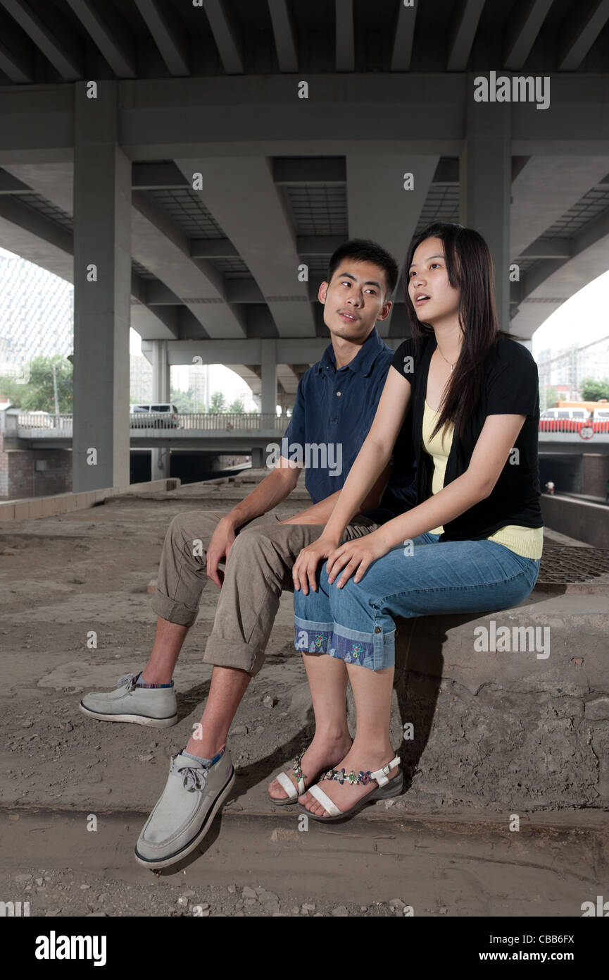 2 people talking asia 20s hi-res stock photography and images - Alamy