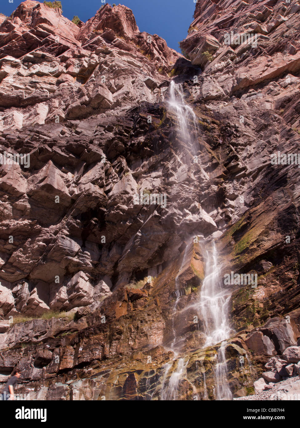 Waterfall in Ouray, Colorado Stock Photo - Alamy