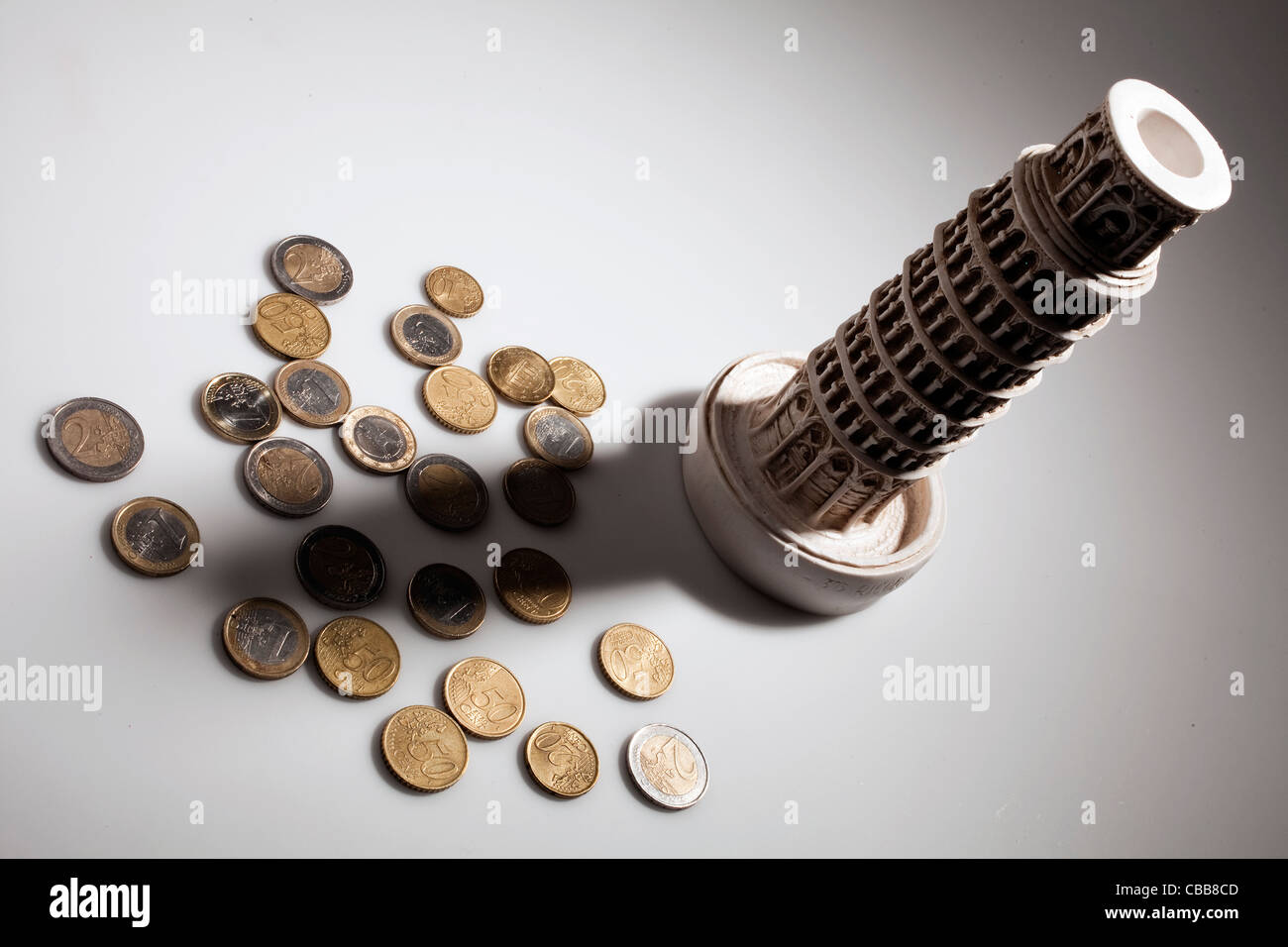 euro, coin, currency, Leaning Tower of Pisa Stock Photo - Alamy