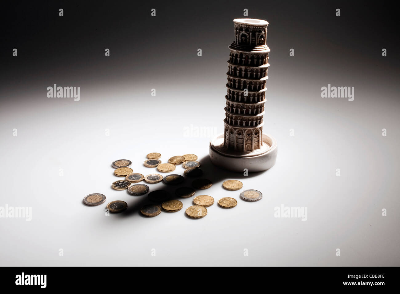 euro, coin, currency, Leaning Tower of Pisa Stock Photo - Alamy
