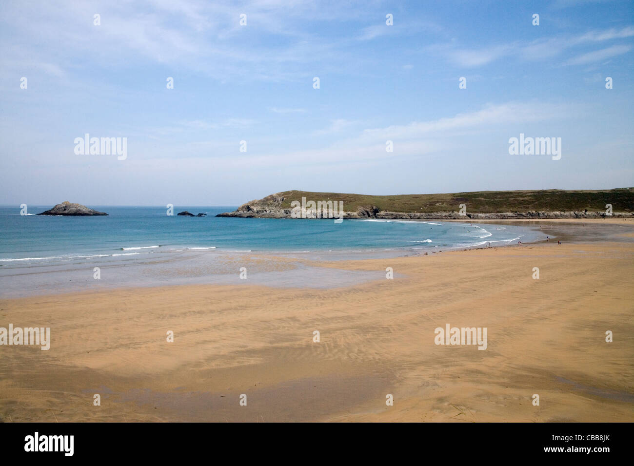 Crantock bay north cornwall hi-res stock photography and images - Alamy