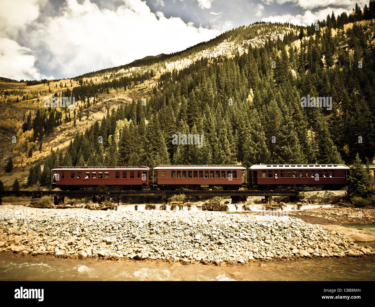 Durango to Silverton Narrow Gauge Train. This train is in daily ...