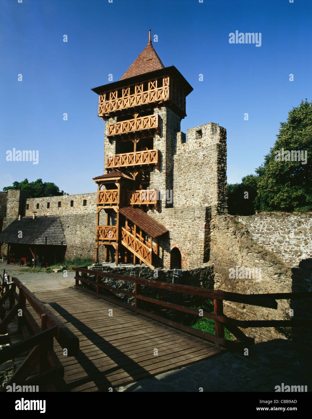 Helfstyn Castle, Moravian gate Stock Photo - Alamy