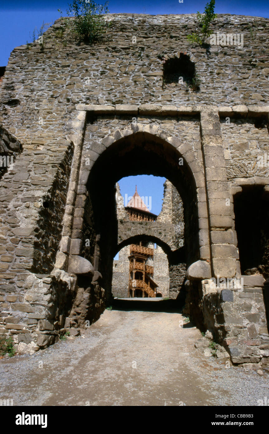 Helfstyn Castle, Moravian gate Stock Photo - Alamy