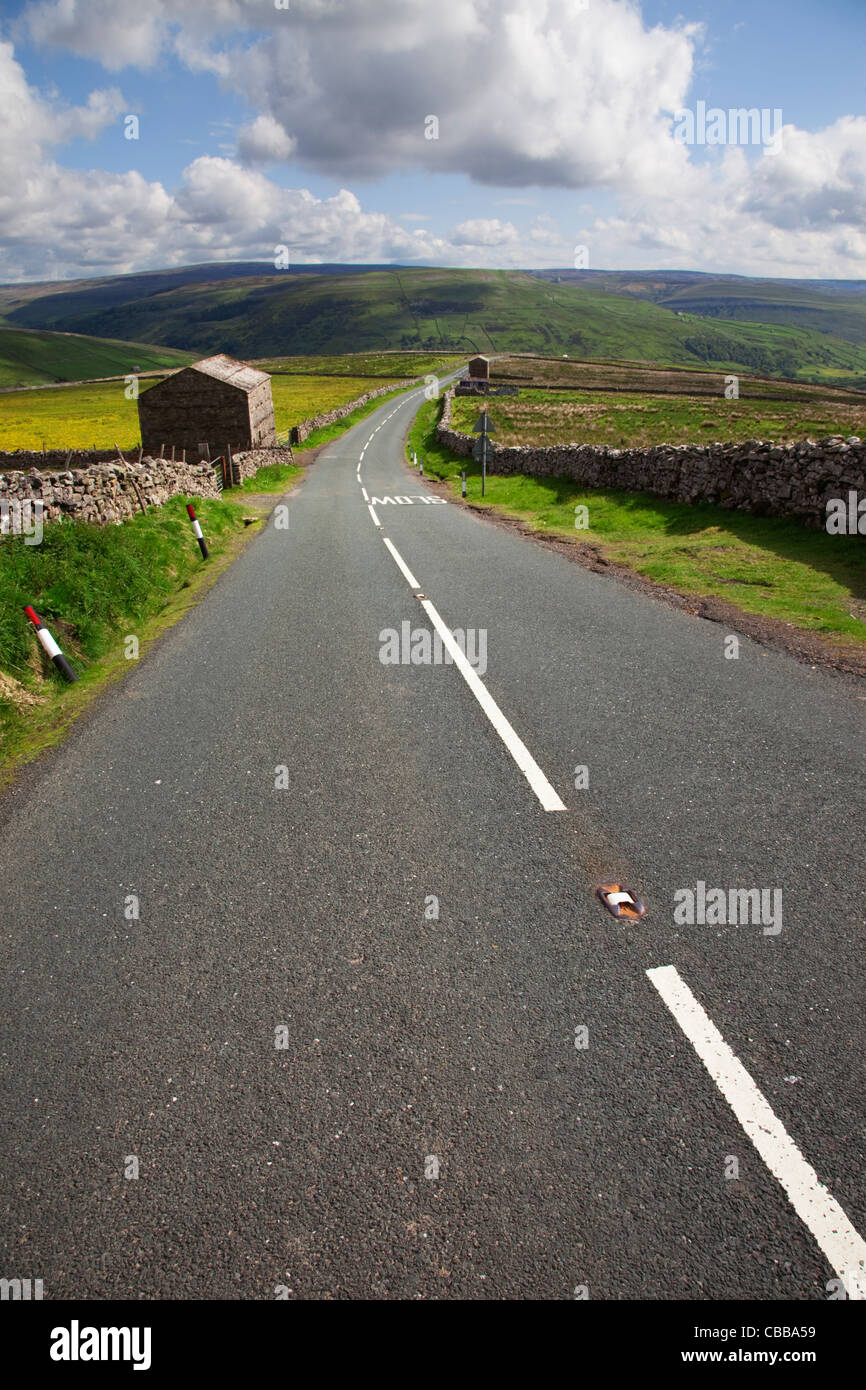 England, Empty Country Road Stock Photo - Alamy