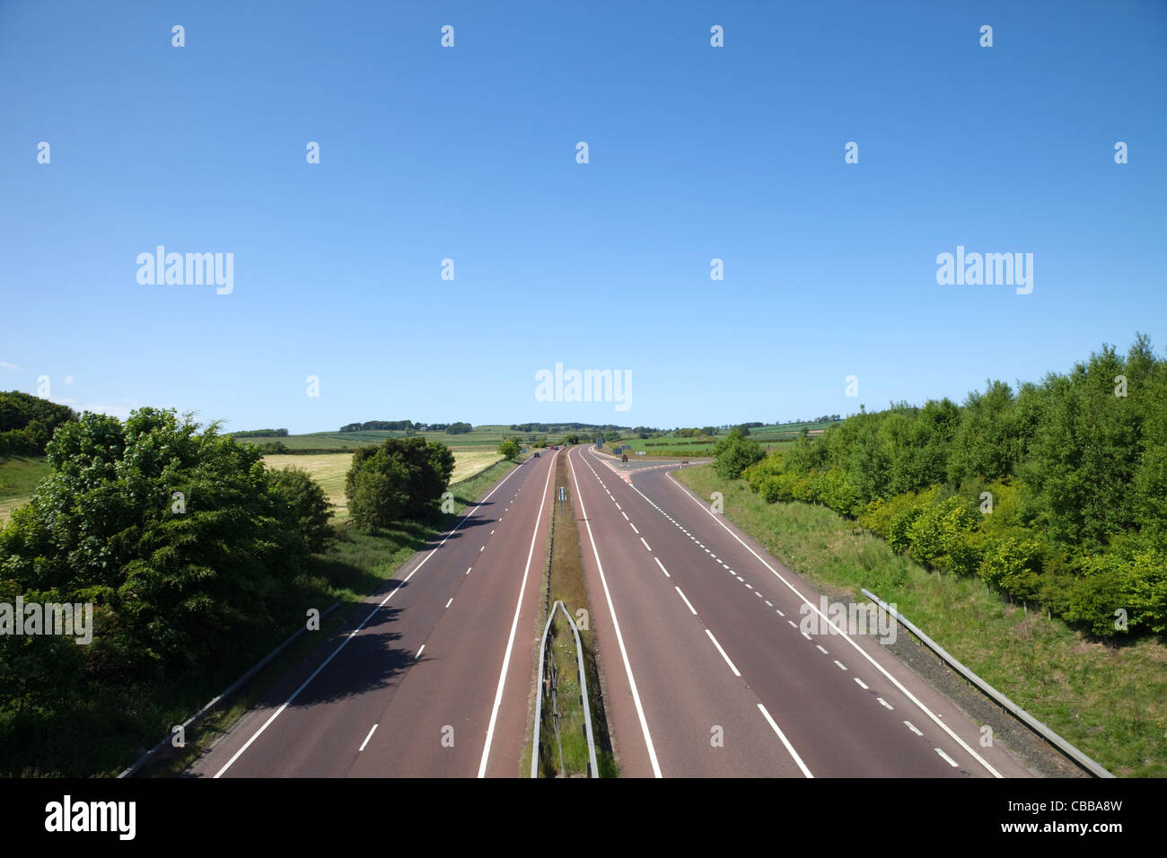 England, Empty Motorway Stock Photo - Alamy