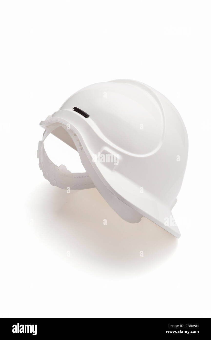 A white safety hat Stock Photo - Alamy