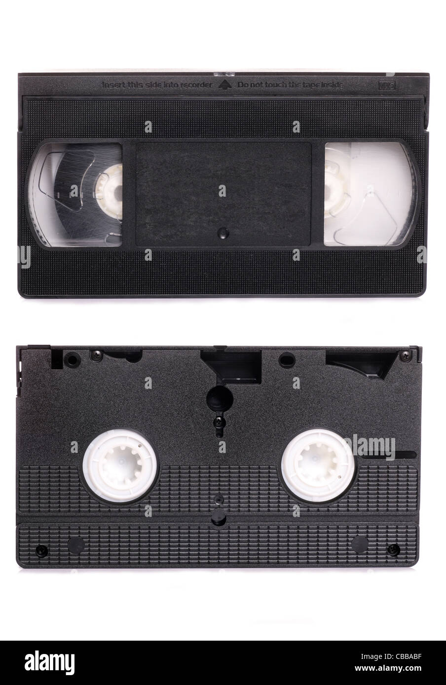 video tape on white background Stock Photo - Alamy