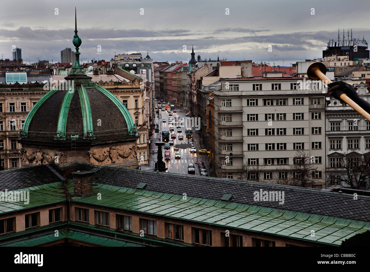 The roof of the National Museum in Prague, Czech Republic, January 14 ...