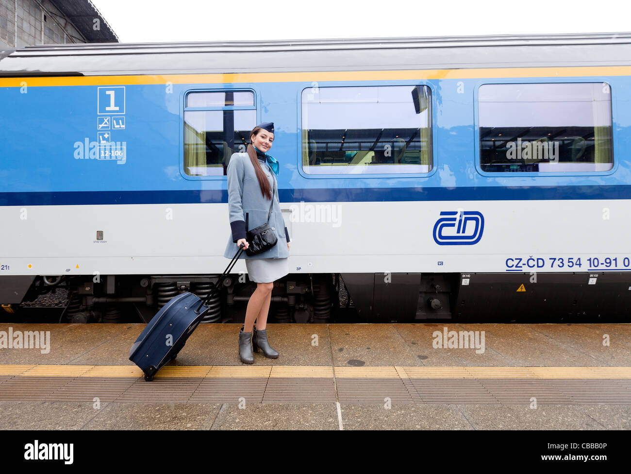 Railway hostess hi-res stock photography and images - Alamy