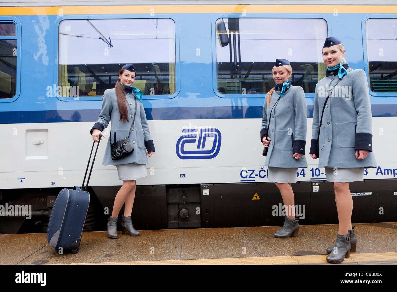 Railway hostess hi-res stock photography and images - Alamy