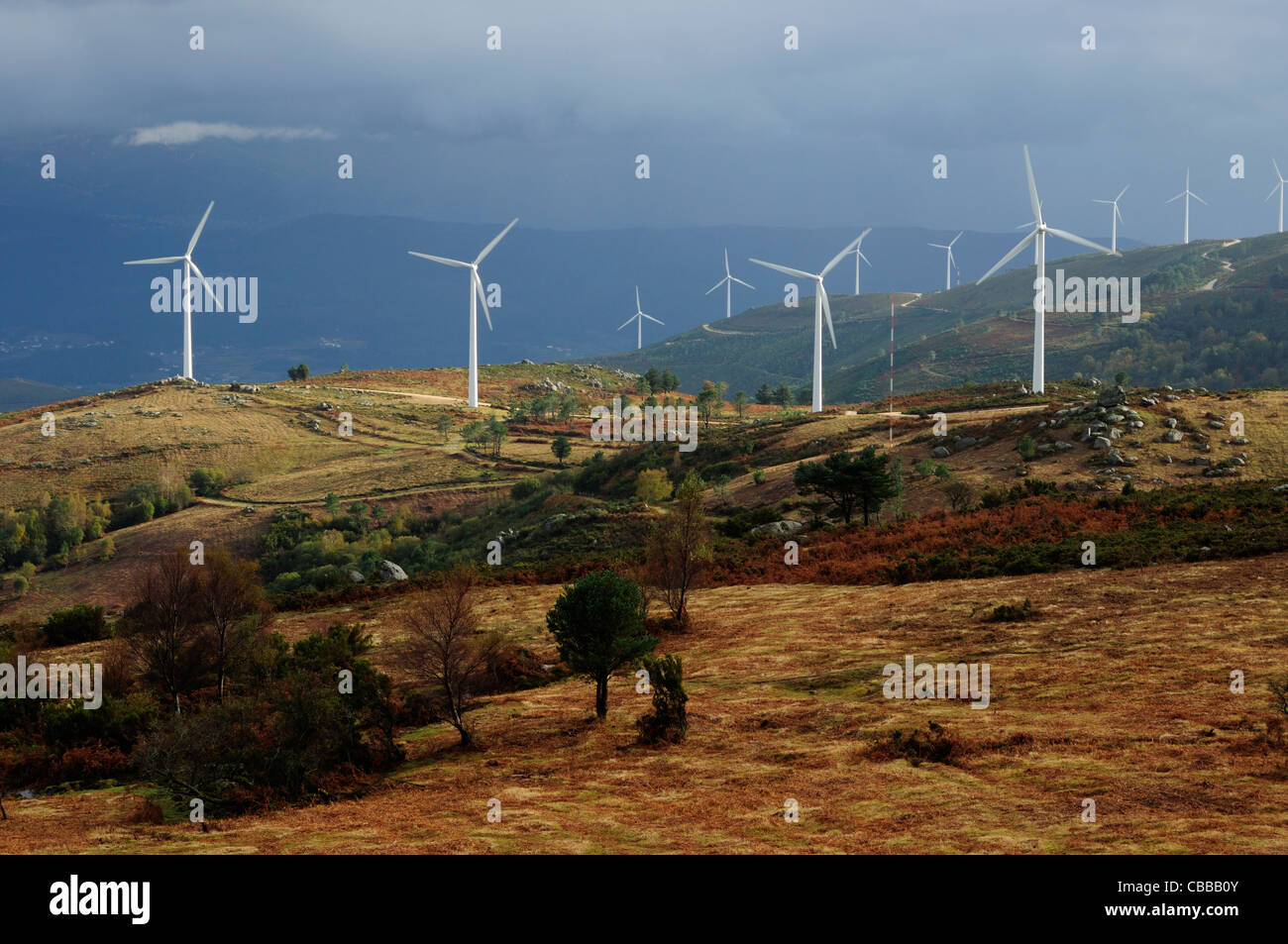 Wind farm. Galicia, Spain Stock Photo - Alamy