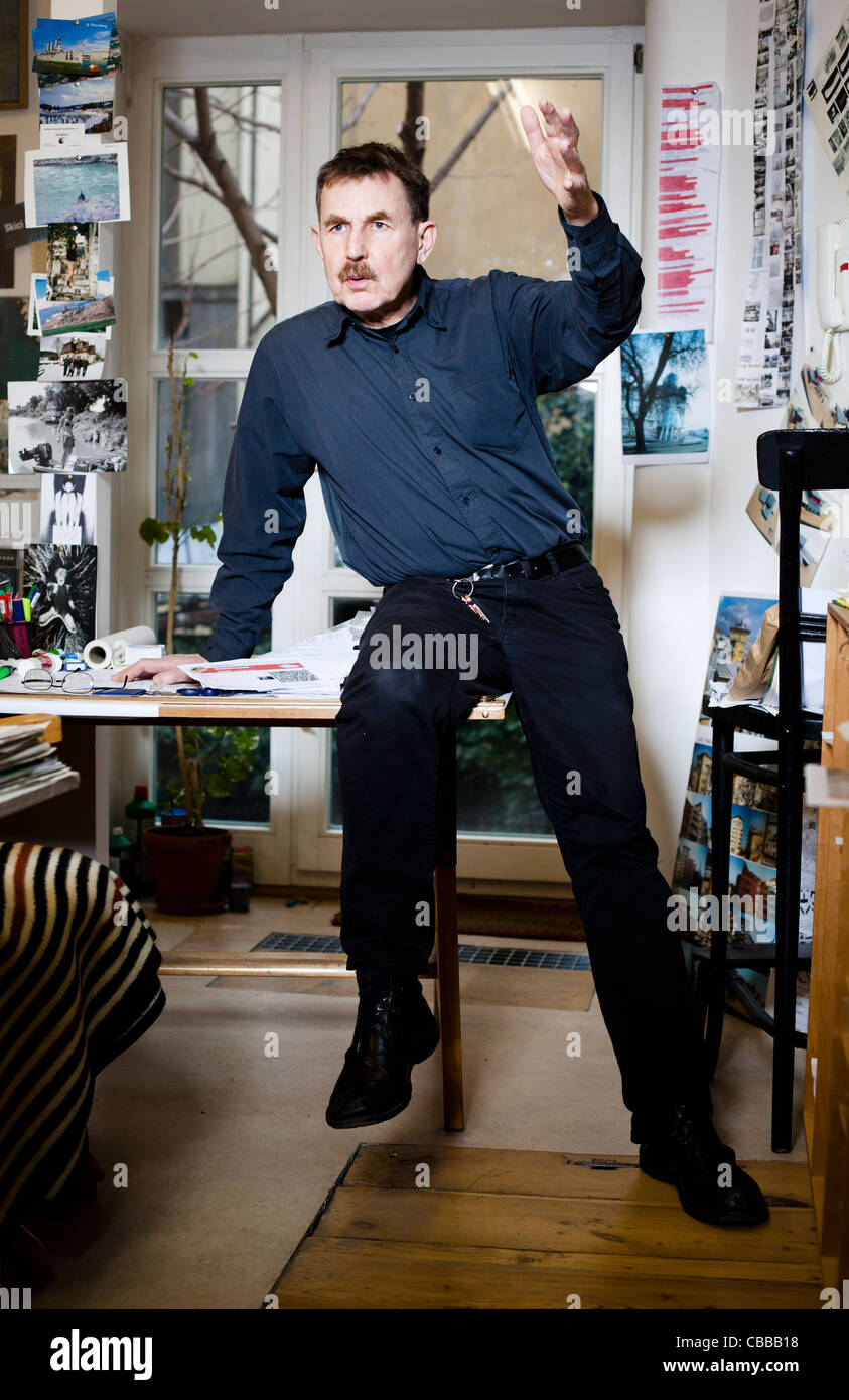 Czech architect of Croatian origin Vlado Milunic poses with ...