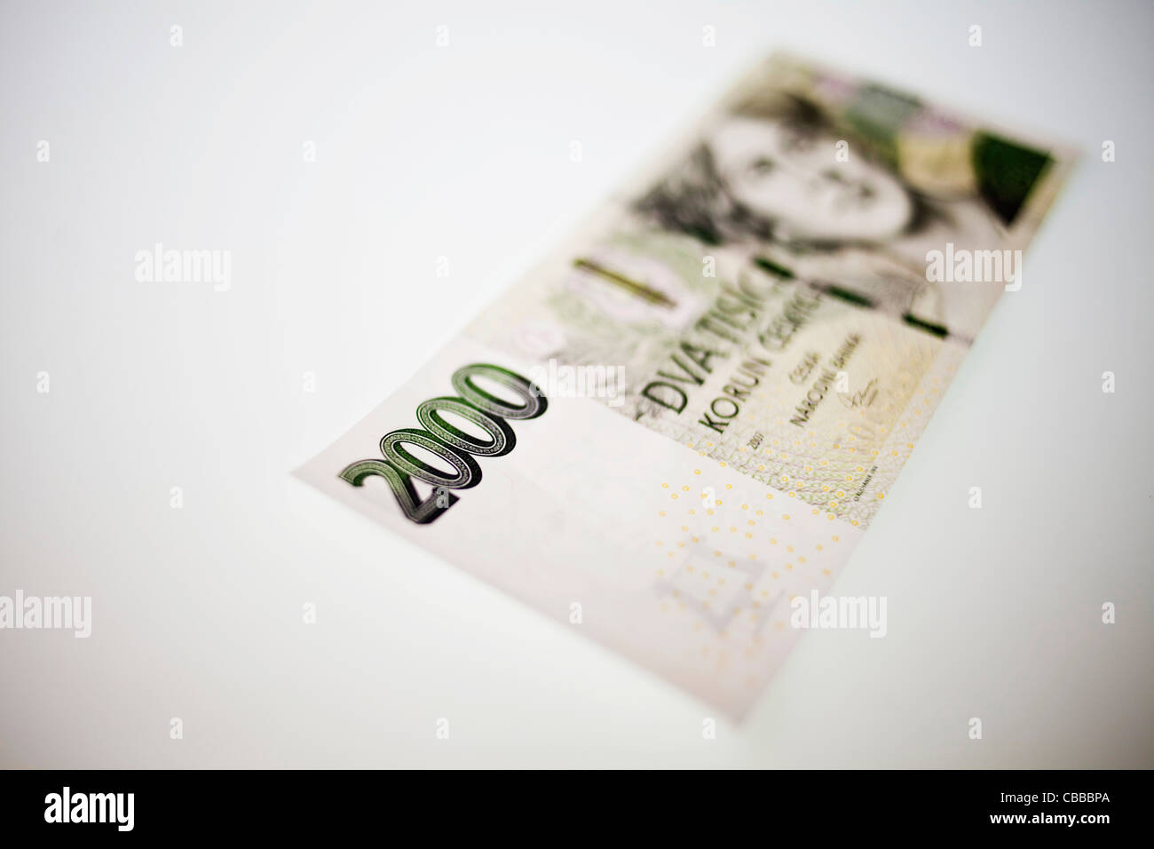 money, 2000 CZK, czech crown, banknote designed by Oldrich Kulhanek ...