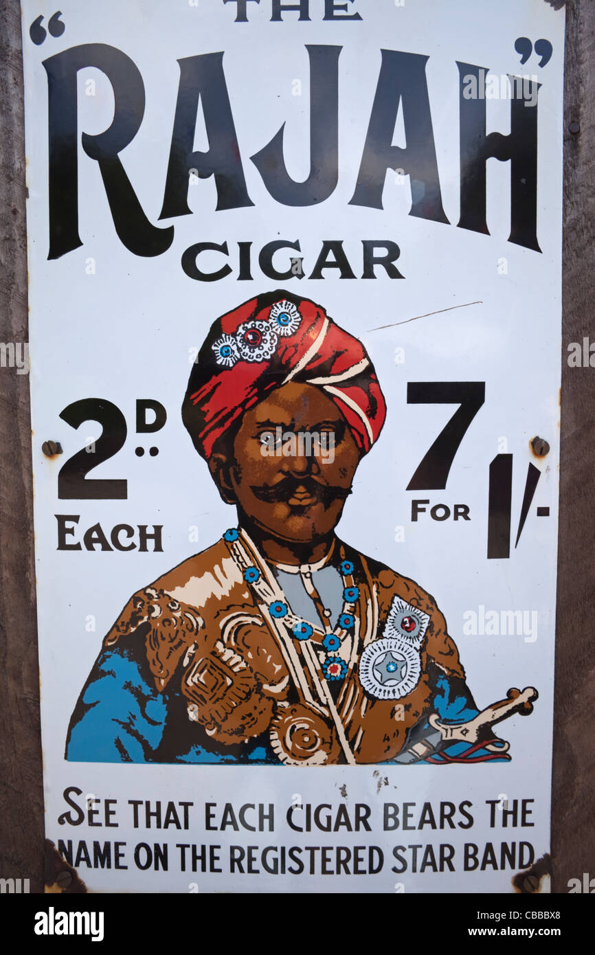 England, Antique Enamelled Advertising Sign Stock Photo - Alamy